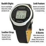 Cadex VibraPlus Wrist Medical Reminder Watch - 8 Alarm, Vibrating/Beep ...