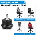 Chair Wheel Stoppers, Converts Swivel Casters to Fixed Non-Rolling ...