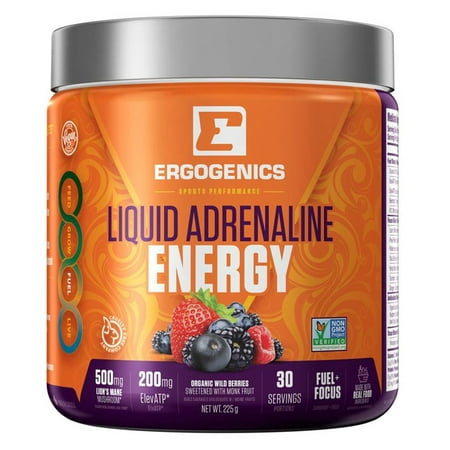 ERGOGENICS Liquid Adrenaline Energy (Berry - 225 gr) | Walmart Canada