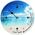 Wall Tide Clock Beach Ocean Time Coastal Wooden Clock Clock Moon Tidal ...
