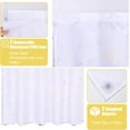Ikfashoni Hookless Shower Curtain with Snap in Liner, Yellow Floral Waterproof Fabric Mesh ...