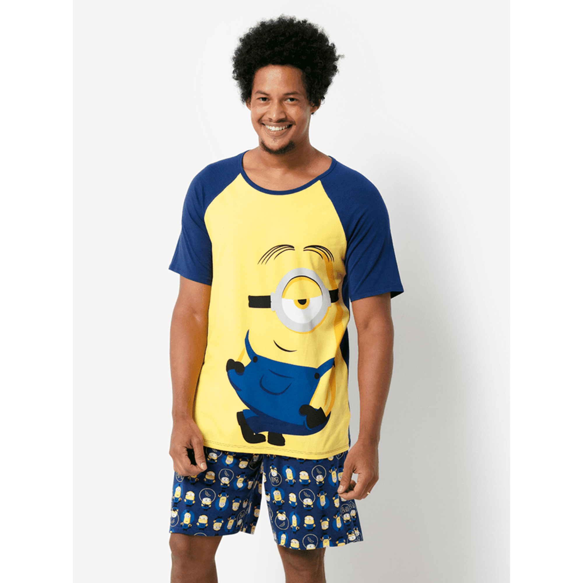 Click here for Puket Minion Pajama 2-Piece Set Mens - Short Sleev... prices