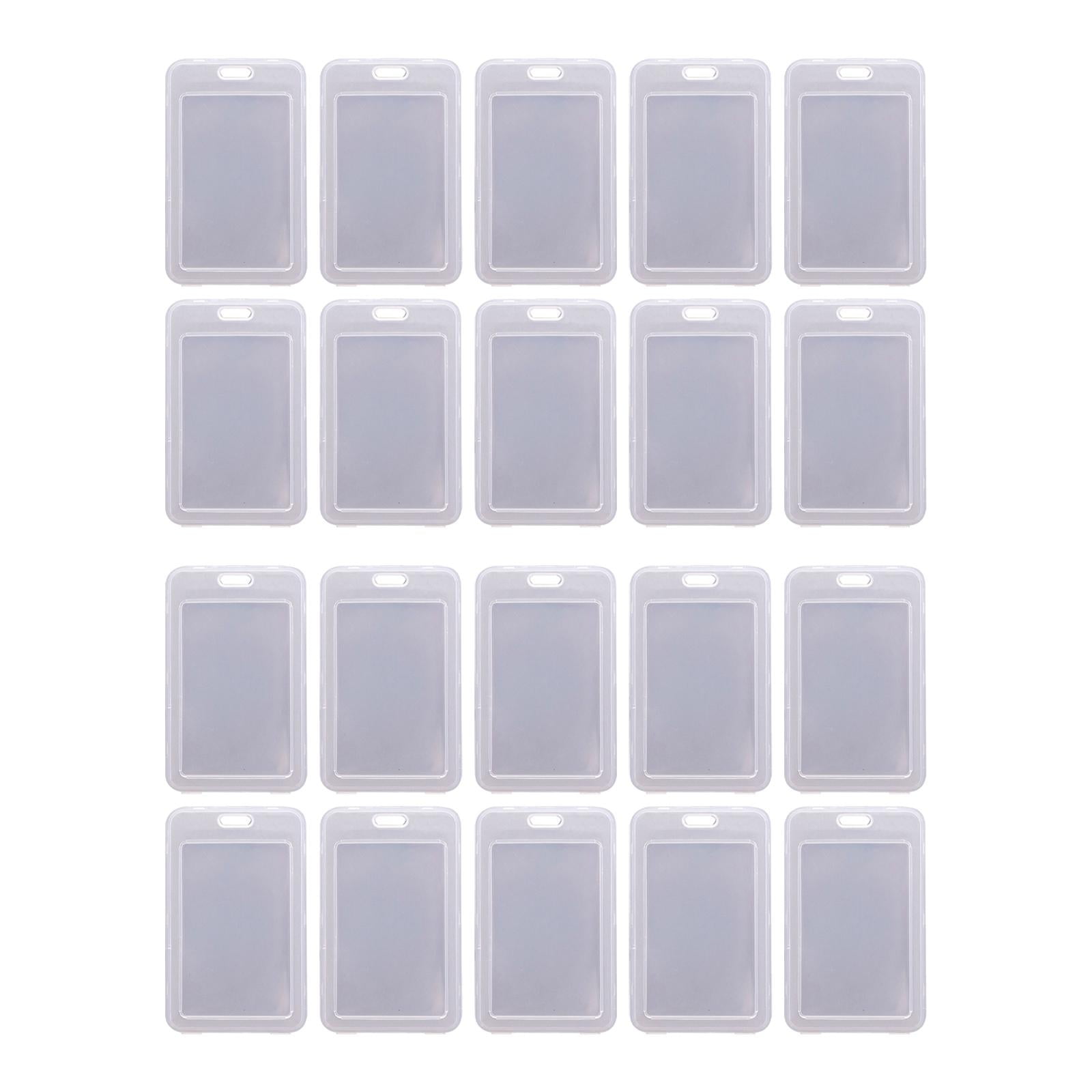 20Pcs Vertical Card Holders, Transparent Protector Organizer Sleeve ...