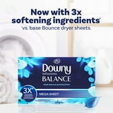 Downy Infusions Mega Dryer Sheets, Balance, Crisp Rain and Blue ...