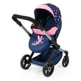 Bayer Design Doll Pram Xeo - Blue/Pink Stars - Fits Dolls up to 18 ...