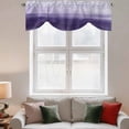 Abstract Ocean Tie Up Valances Curtain, Purple Gradient Oil Painting ...
