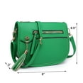 XB Xibang Womenâ€™s PU Saddle Crossbody Bag, White, Tassel Accent ...