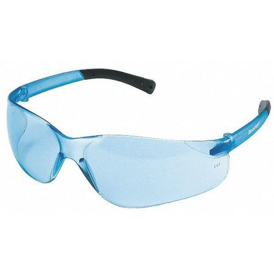 Mcr Safety Bk213 Safety Glasses Traditional Light Blue Polycarbonate Lens Scratch Resistant