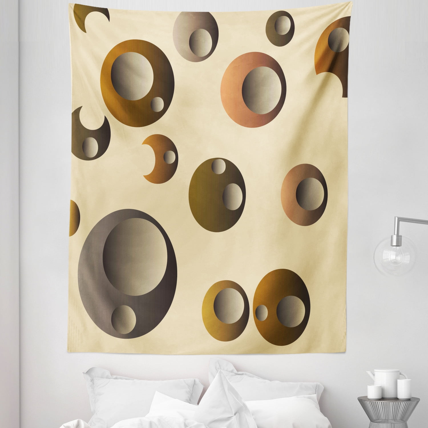 Abstract Tapestry, Funky Bubbles in Round Disc Shaped Model Circles ...