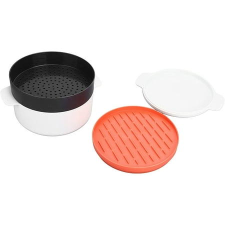 Microwave Steaming Container, Round Washable Microwave Oven Special ...