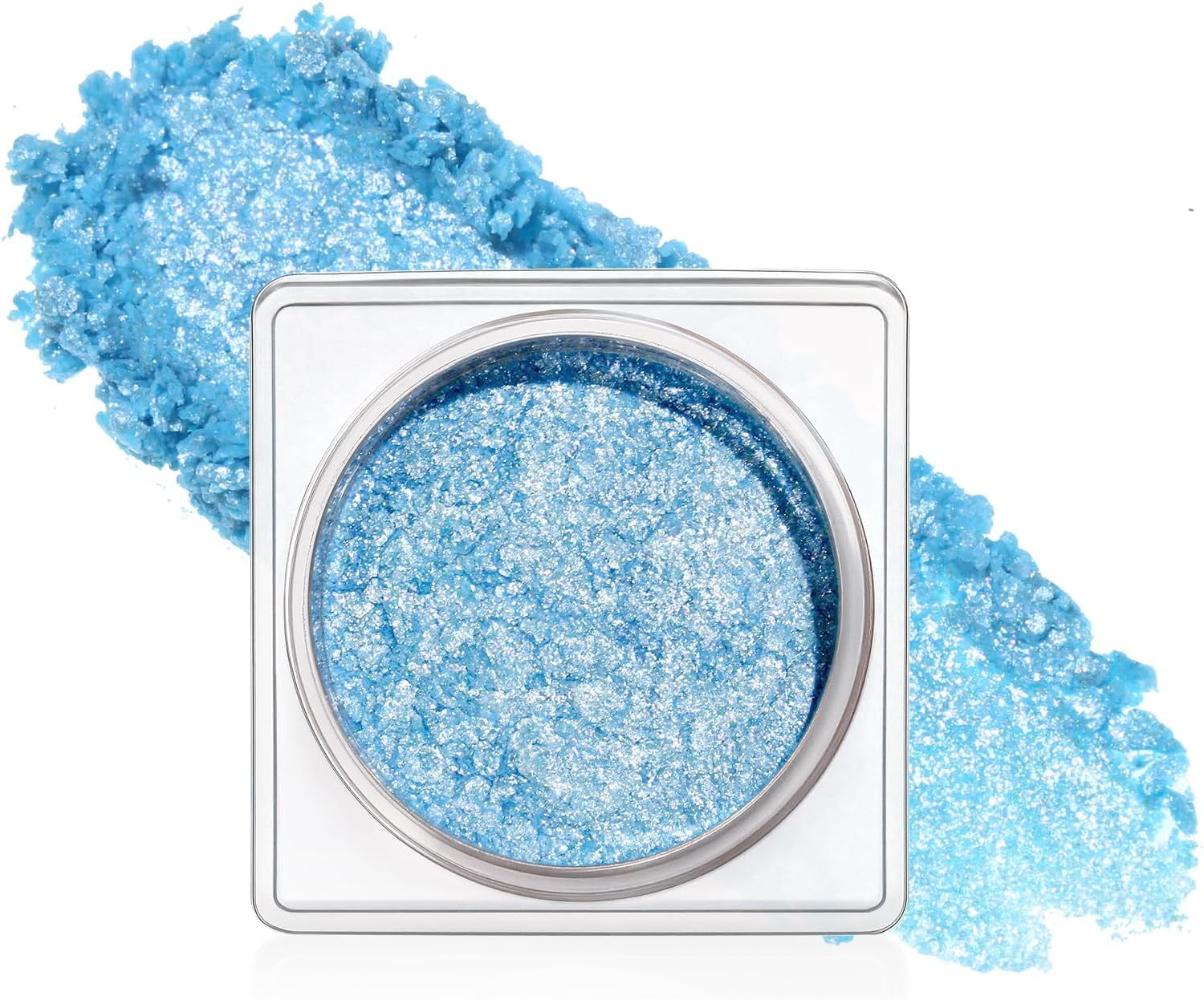 fuzhong-Light Blue Cream Eyeshadow Glitter- Metallic Baby Blue ...