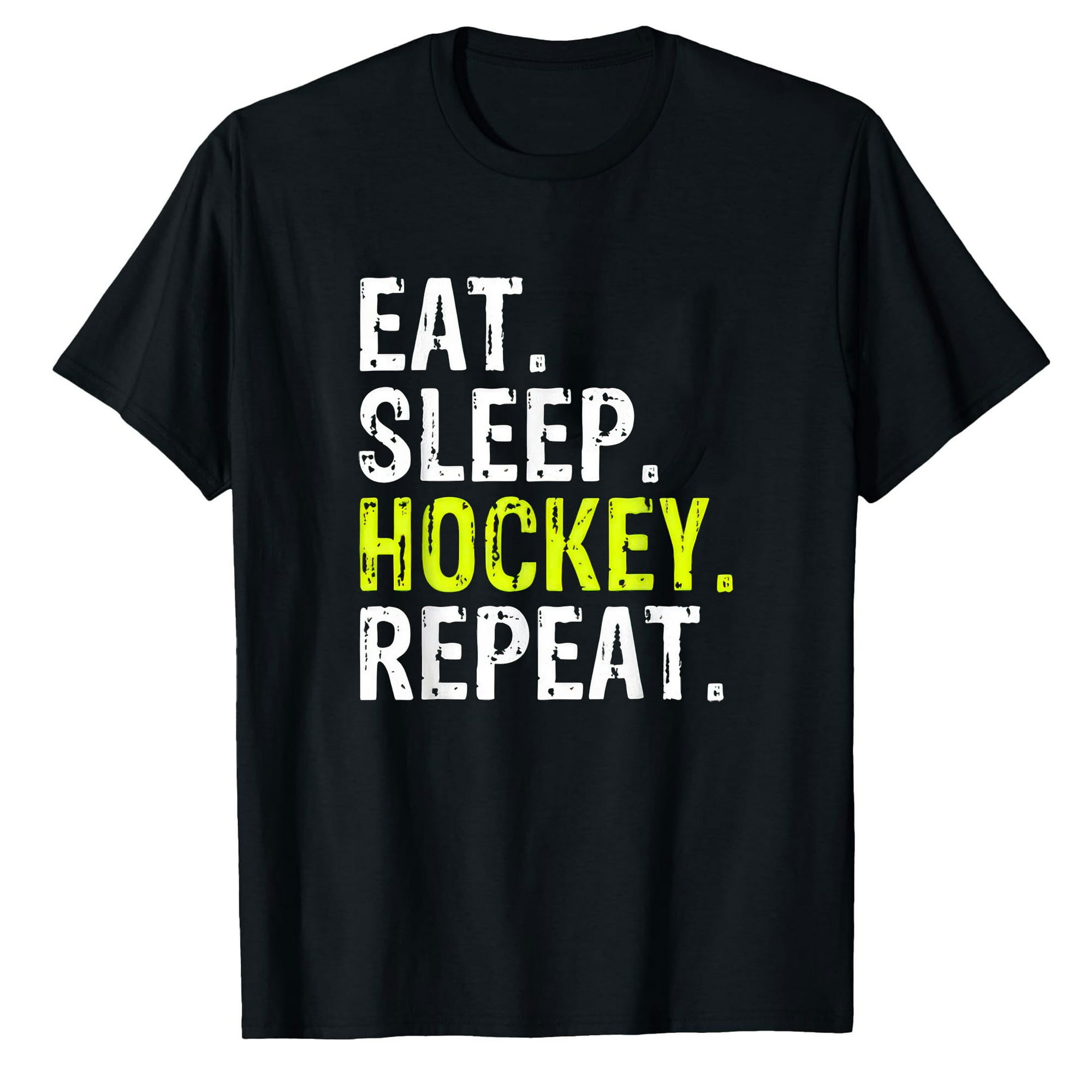 Click here for Aaljy Eat Sleep Hockey Repeat Gift T-Shirt prices