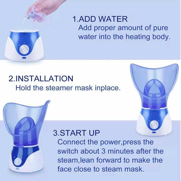 POINTERTECK Nasal Humidifier Portable Nose Steam Inhaler Electric Facial Steamer Face Care Equipment US Plug