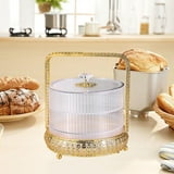 hengtong Cake Stand with Clear Acrylic Dome Lid Multifunctional Cupcake ...