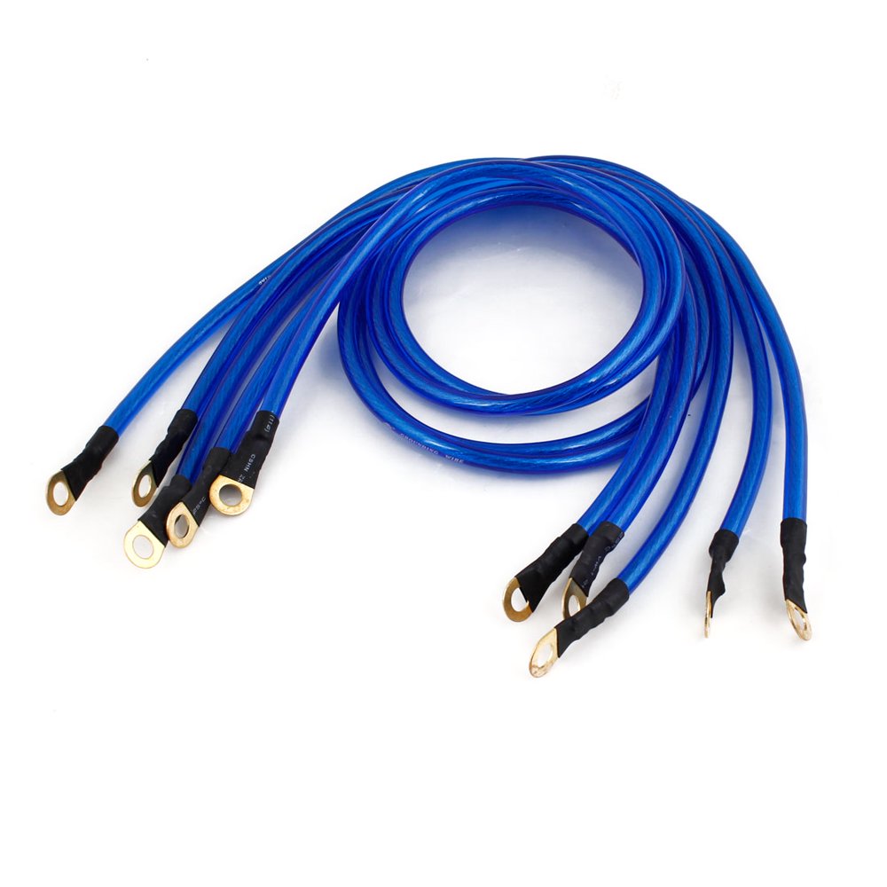 Unique Bargains 5 Pcs Low Resistance Grounding Wire Battery Cable Kit ...