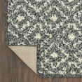 Mainstays Geometric Diamond Black Tonal Olefin Indoor Runner Rug, 1'8 ...