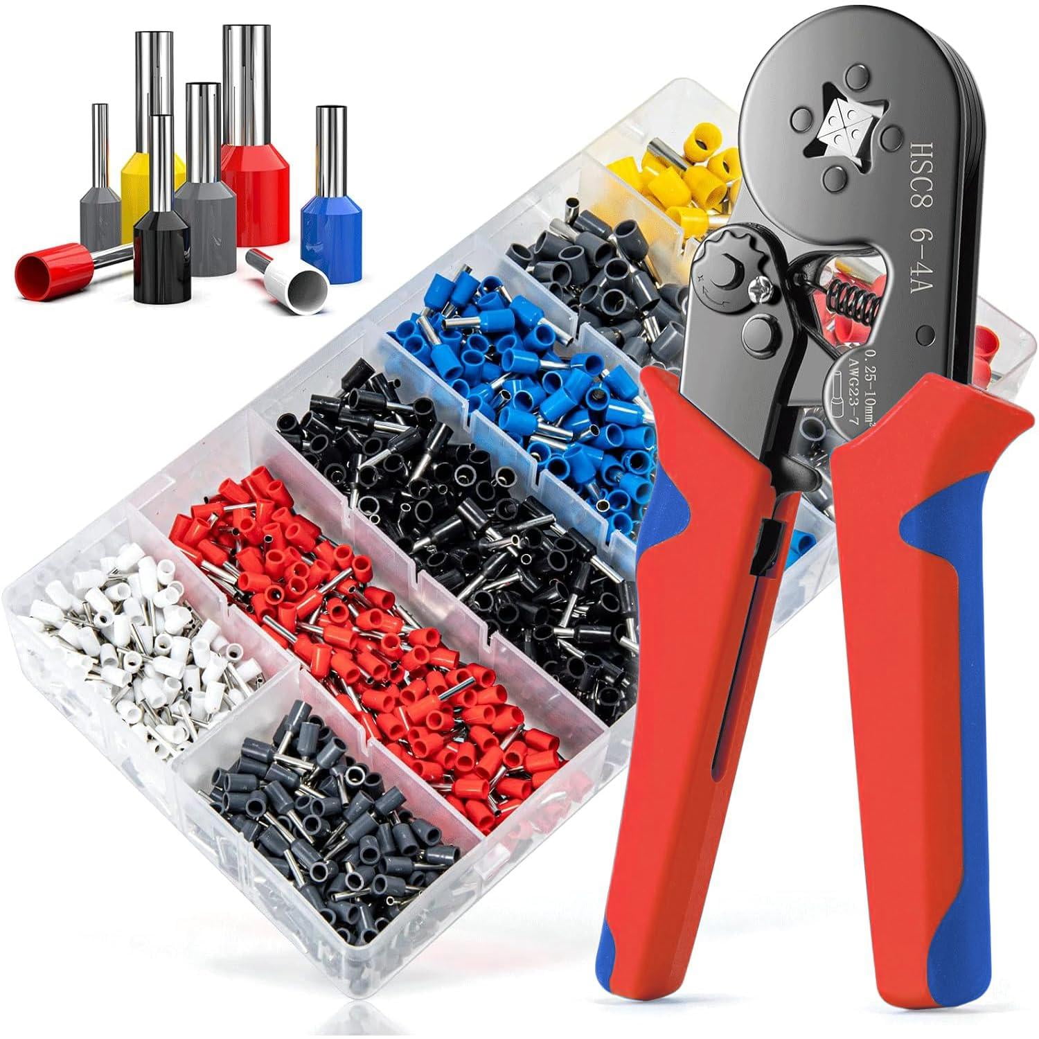 Kit de Terminales para Cable Sendowtek Azul Juego de Alicates para ...