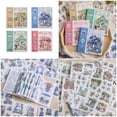 50 Sheets Townscape Scene PET Paper Sticker For Scrapbooking Journal ...