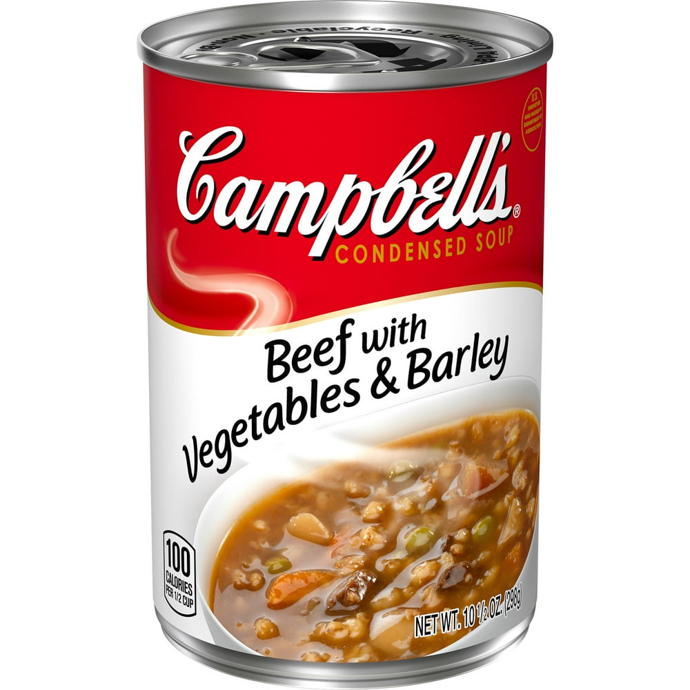Campbells Condensed Beef With Vegetables And Barley Soup 10 5 Oz Can