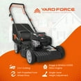 "Yard Force Gasoline Self-Propelled Lawn Mower with Bag, 22"" Steel ...