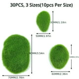 30PCS Artificial Moss Rocks Decorative, 3 Size Green Moss Balls,Moss ...