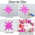 6PCS Gold Star Balloons, 22Inch Large Gold Star Balloon Explosion Foil ...