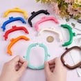 10Pcs 10 Colors Plastic Kiss Lock Purse Frames Purse Knitting ...