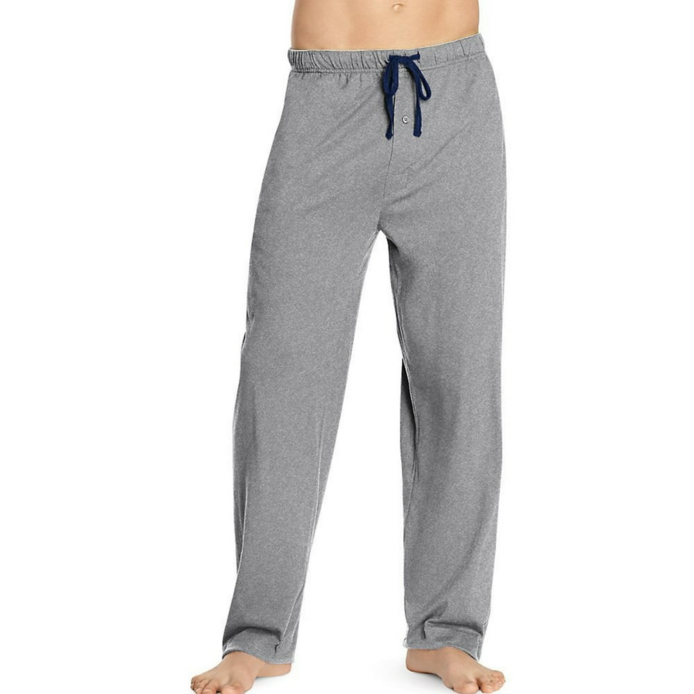 Hanes Hanes Mens Tall Drawstring Tagless Cotton Knit Lounge Sleep
