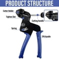 Tie Kit Stainless Tie Tool with 100 count Stainless Zip Ties for ...