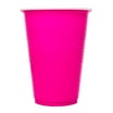 Way to Celebrate! Hot Pink Plastic Disposable Cups, 16 fl oz, 18ct ...
