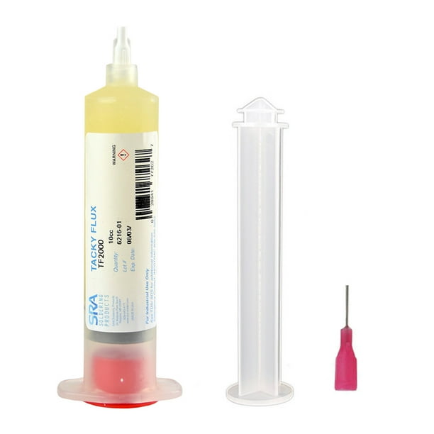 SRA TF2000 Water Soluble Tacky Flux - 10cc Syringe - Walmart.com ...