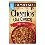 Cheerios Oat Crunch Breakfast Cereal, Cinnamon, Family Size, 516 g, 516 ...