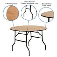 Flash Furniture Furman 4-Foot Round Wood Folding Banquet Table with ...