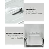 Wilprep Commercial Food Warmer w 6 Stainless Steel Pans Lids Glass ...