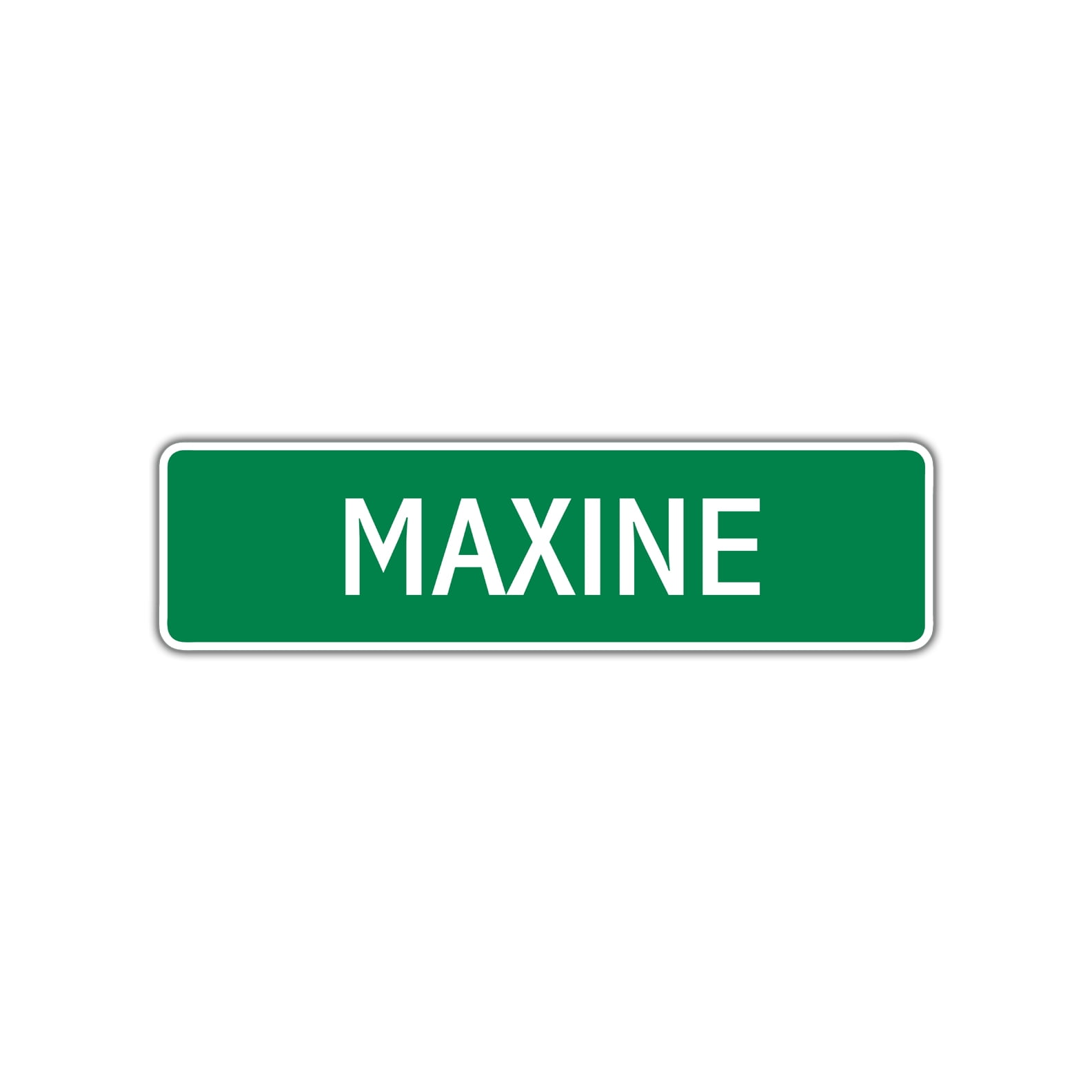 Maxine Girls Name Letter Printed Label Indoor Outdoor Novelty Wall ...