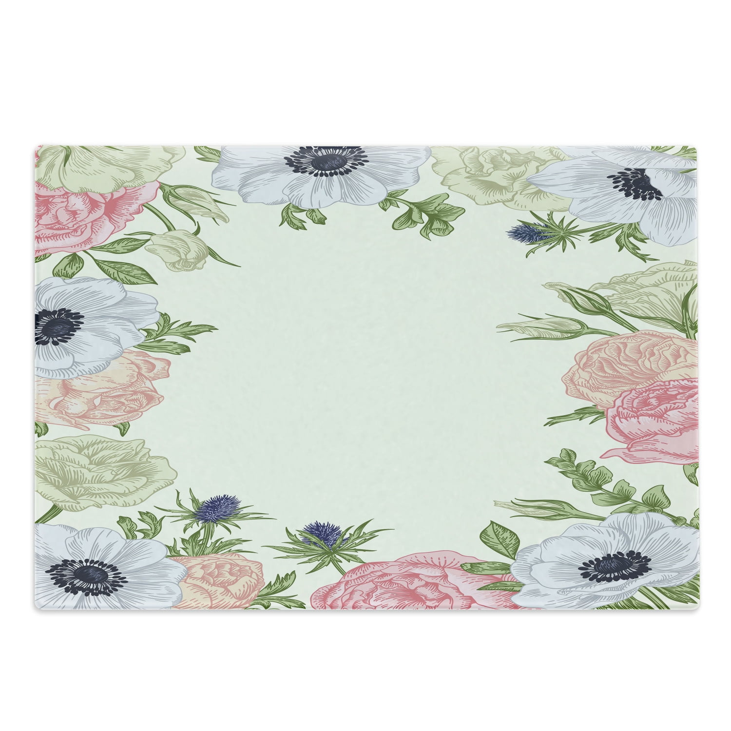 Anemone Flower Cutting Board, Spring Nature Inspired Framework with ...
