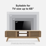 "Mopio Ensley 59"" Low TV Stand Console, Mid-Century Modern, Adjustable ...