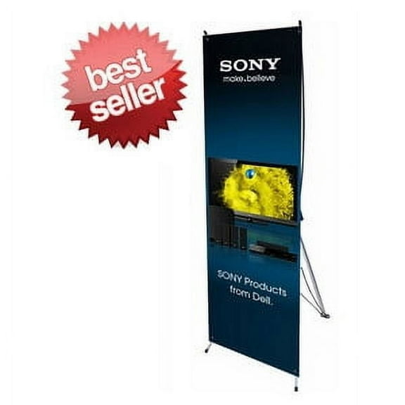 Anley Custom Adjustable X Banner Stand Holder with Travel Bag ...