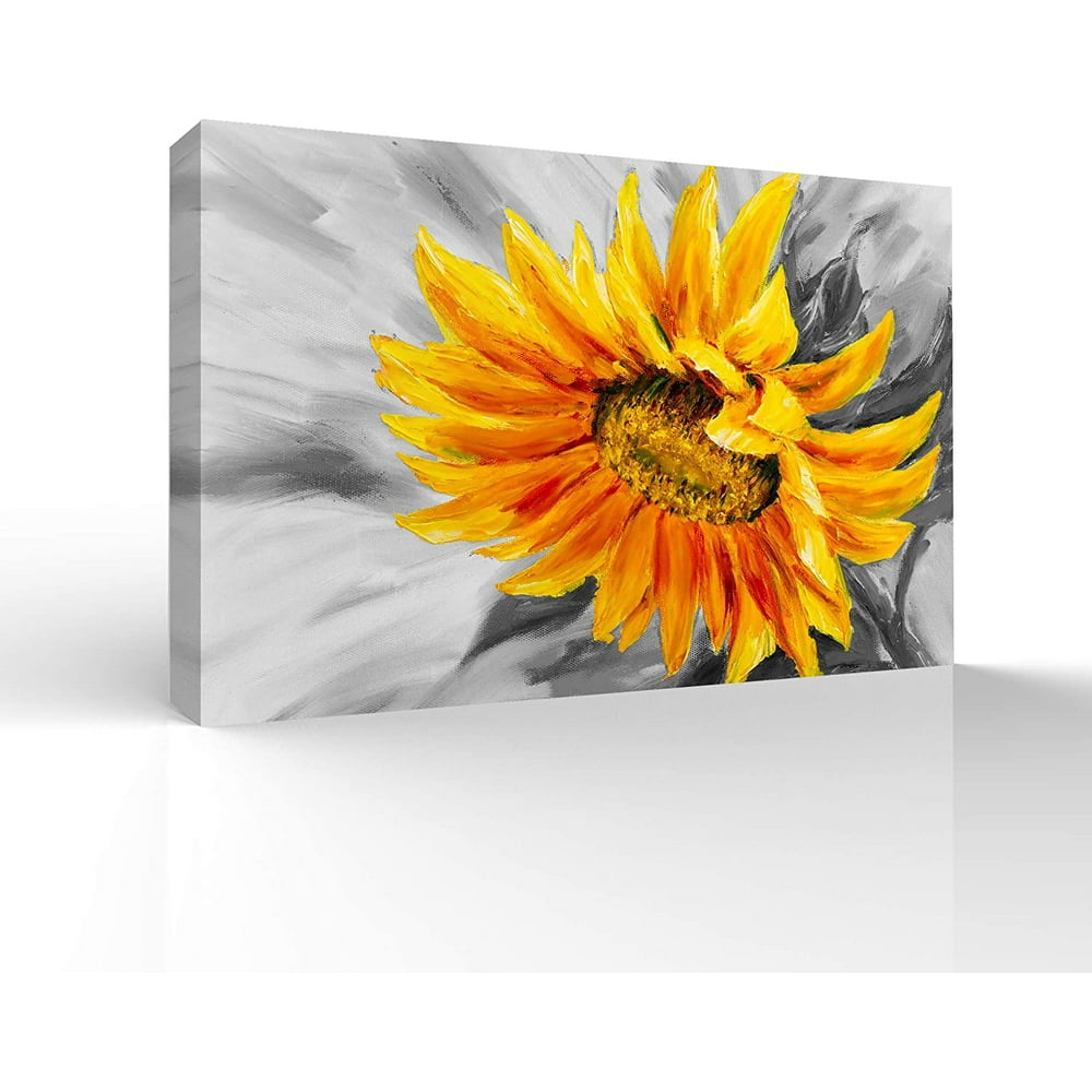 wall26 Canvas Wall Art Sunflower Pictures Home Wall Decorations for ... wall26 Canvas Wall Art Sunflower Pictures Home Wall Decorations for ...