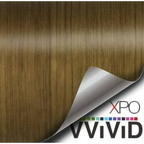 Teak Wood Grain Faux Finish Textured Vinyl Sticker Architectural Vinyl ...