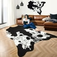 Lochas Faux Cowhide Rug Cow Print Area Rug for Bedroom Living Room Home ...