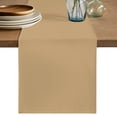 Beige Tan Table Runner 13x36 Inch Light Brown Solid Background Autumnal ...