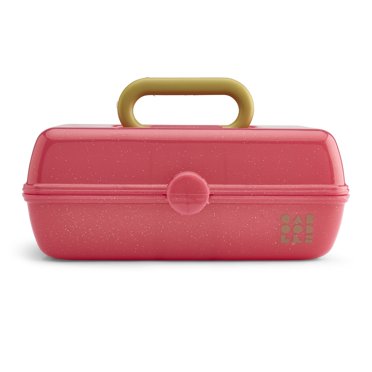 Caboodles On-The-Go Girl Makeup Box, Deep Pink Sparkle - Walmart.com