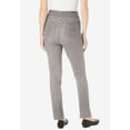 Woman Within Womens Plus Size Tall Flex Fit Pull On Straight Leg Denim
