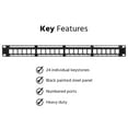 Monoprice 24-port Keystone Jack Panel - Walmart.com