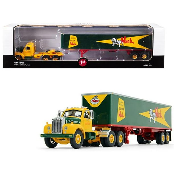First Gear 60-0444 1 by 64 Scale Diecast Day Cab with 40 ft. Vintage ...