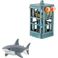 Jazwares Shark Bite 2 Shark Cage Playset, Underwater Adventure Toy, 8 ...
