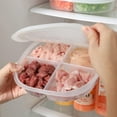 CLEARANCE! 4 Girds Refrigerator Food Storage Container with Lid Sealed ...