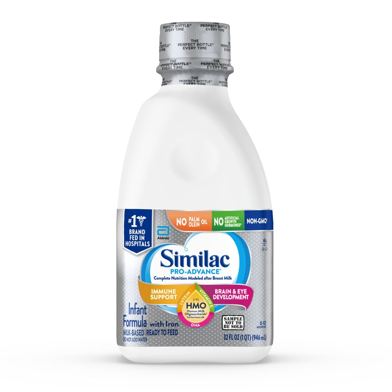 Similac Pro-Advance Infant Formula with Iron, 6 Count, 32-fl oz Bottles ...