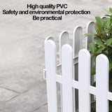 YOHAVEN Plastic Garden Fence White PVC Decorative Outdoor Hedge Border ...